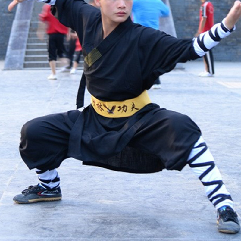 Shaolin Temple Wushu performance Costume for men film anime drama Monk ...